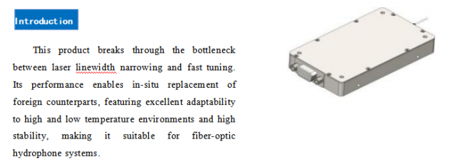 Single-Frequency ECL Laser with 2–10 kHz Range
